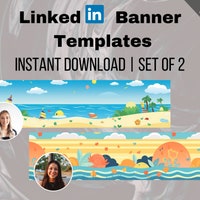 Linkedin Banner Canva, Editable Template, Minimalist Banner Design ...