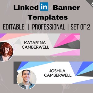 Editable Linkedin Banner Canva Template, Editable Linkedin Background ...