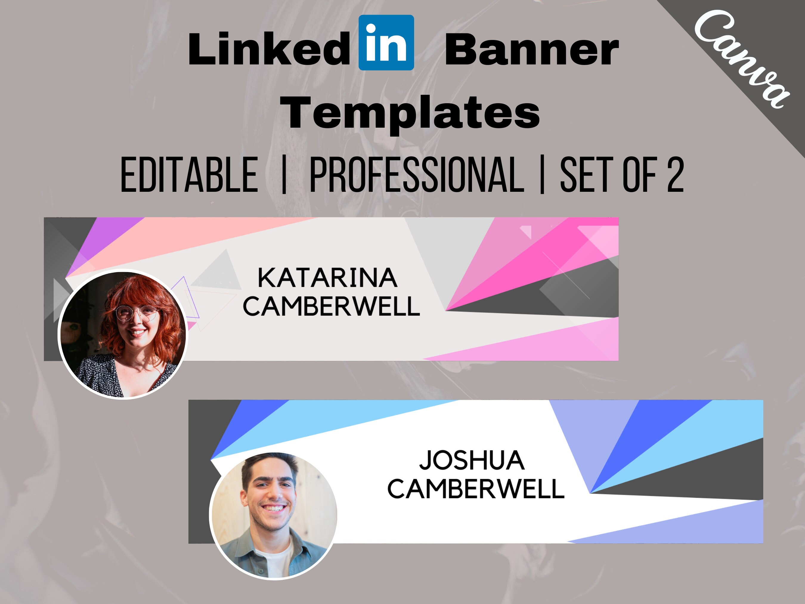 Editable Linkedin Banner Canva Template Editable Linkedin Background Linked In Abstract