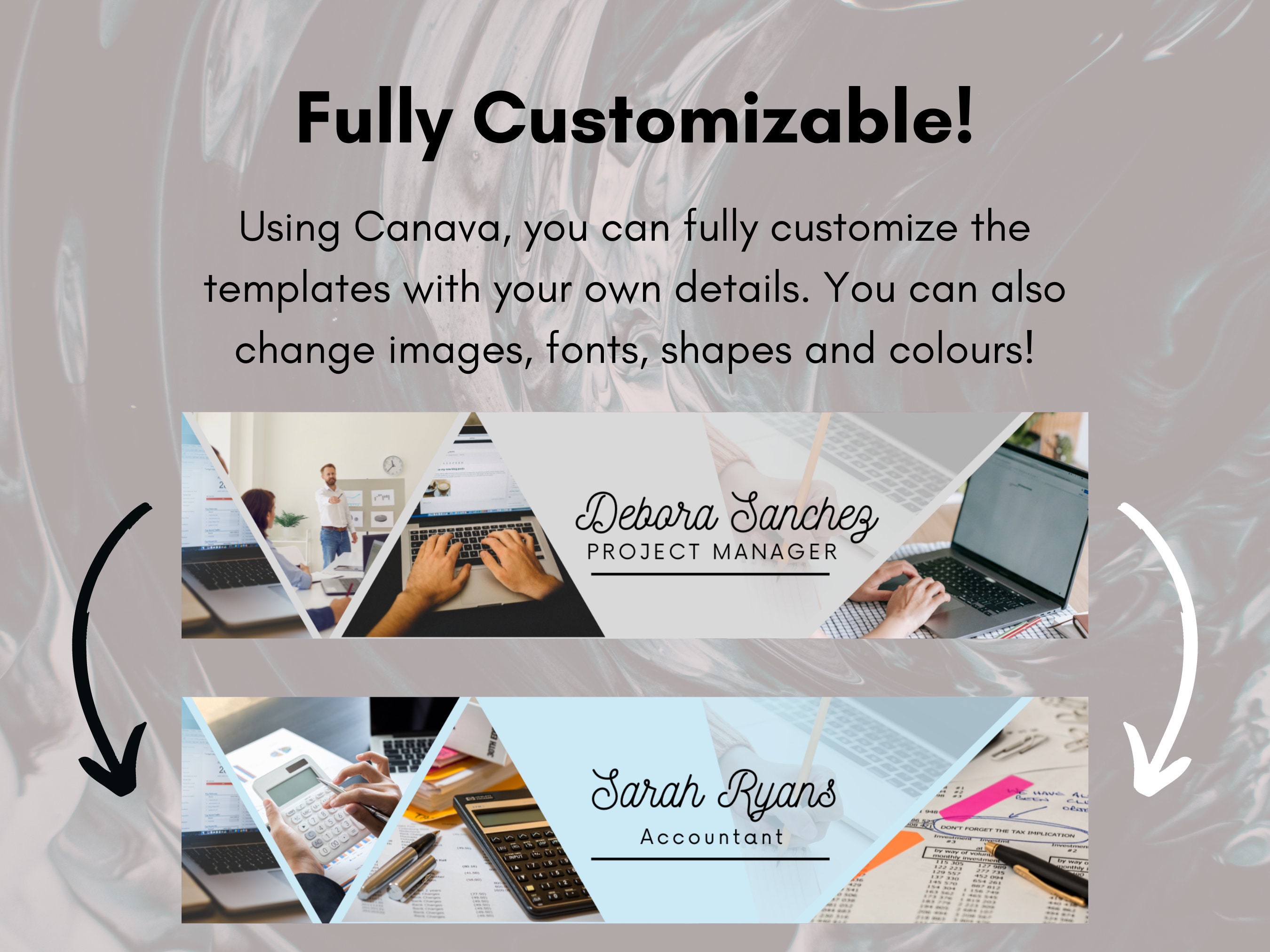 Linkedin Banner Canva Template Bundle, Edit in Canva, Professional ...