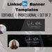 Editable Linkedin Banner Canva Template, Editable Linkedin Background ...