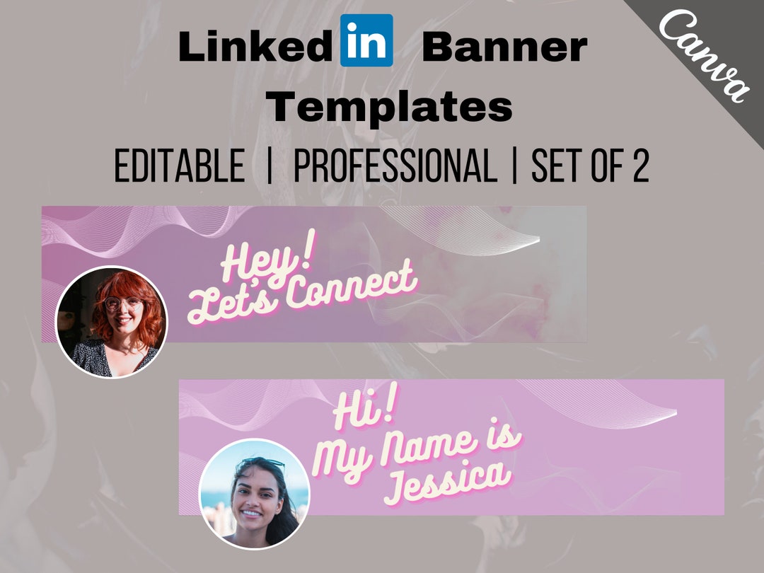 Editable Linkedin Banner Canva Template, Linked In, Header Template ...
