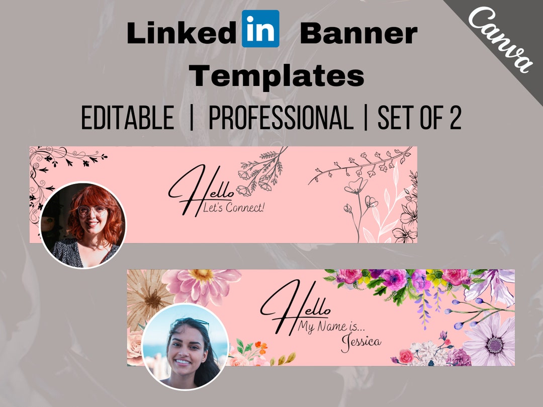 Editable Linkedin Banner Canva Template, Header Template Linked In ...
