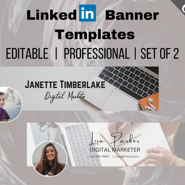 Aesthetic Linkedin Banner - Etsy