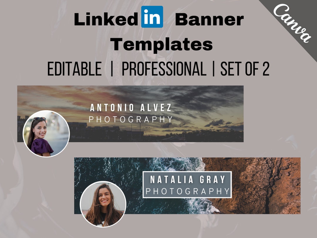 Linkedin Banner Canva, Editable Template, Linked In, Pink Minimalist ...