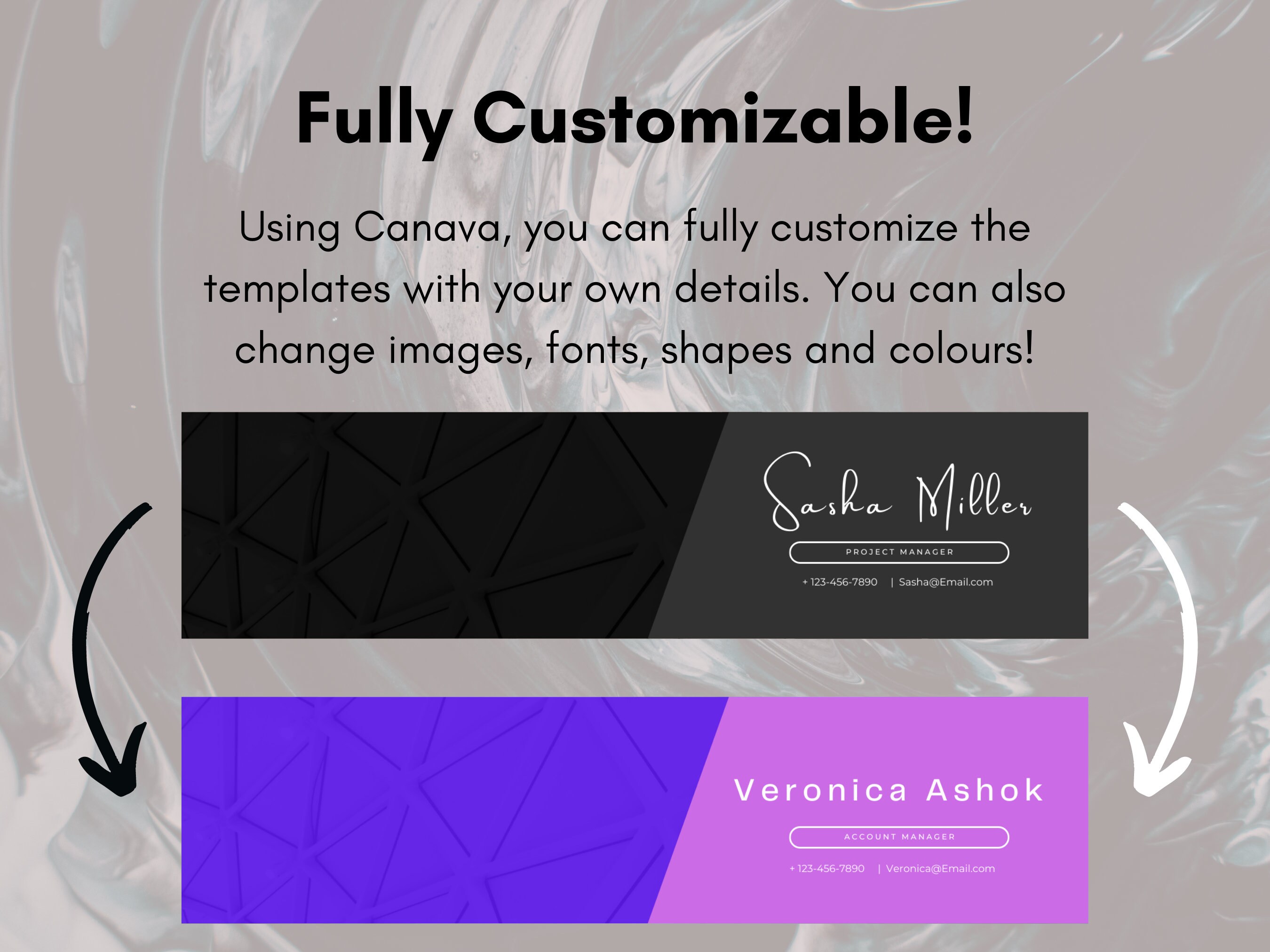 Editable Professional Linkedin Banner Canva Template Bundle, Edit in ...