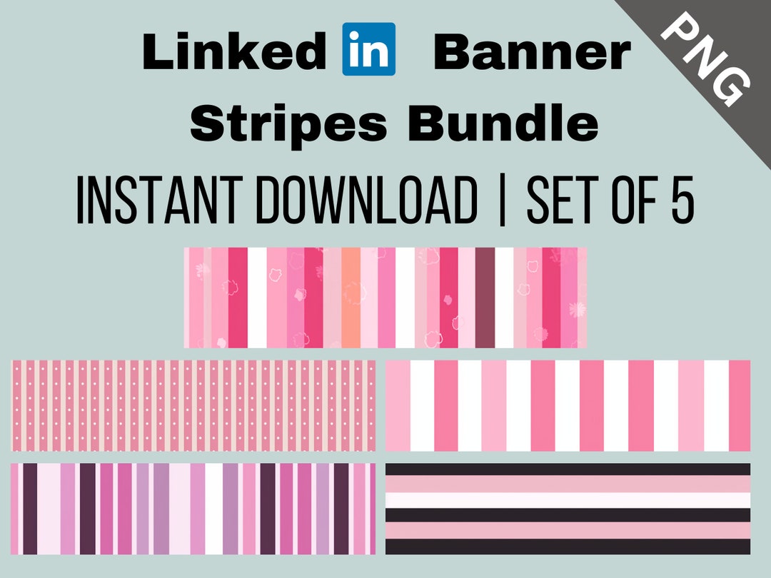 Stripes Linkedin Banners for Personal Branding Bundle, Linkedin, Header Linkedin, Banner ...