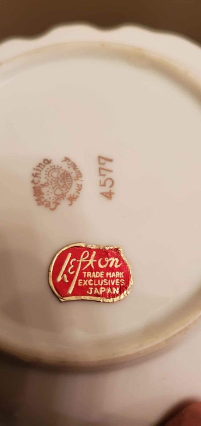 Lefton China Green Heritage Small Pitcher & Bowl Set # 4577 Hand ...