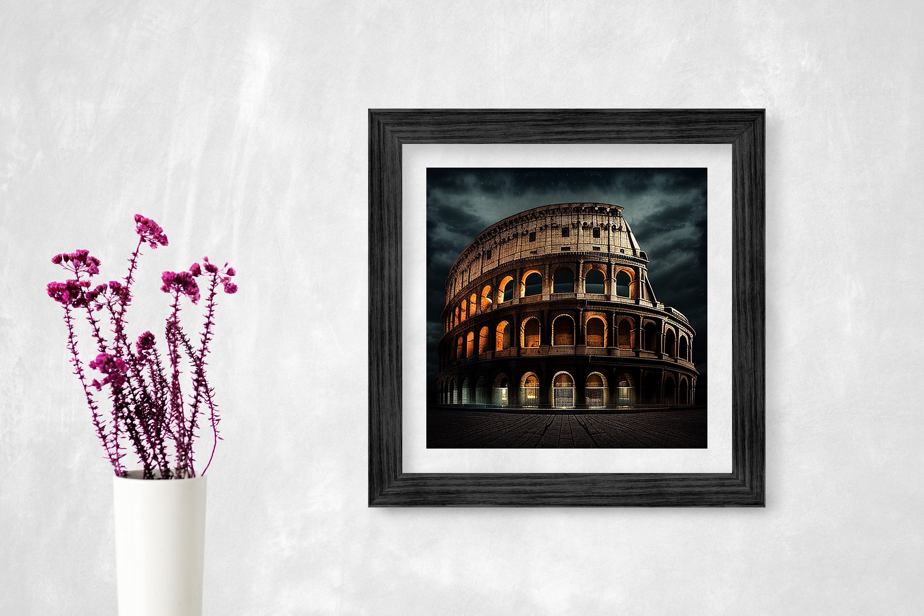 Colorful, Colosseum, Digital Print, Posters, Italy Art, Prints, Wall ...