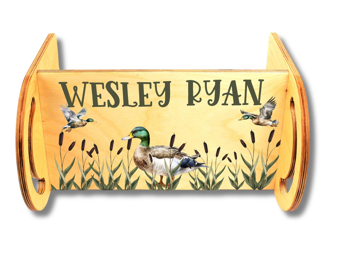 Toddler Step Stool Lucky Duck Bed Step Stool for Gift Birch Wood Stool ...