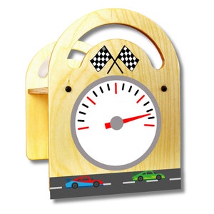 Toddler Step Stool Race Car Themed Bed Step Stool for Gift Birch Wood ...