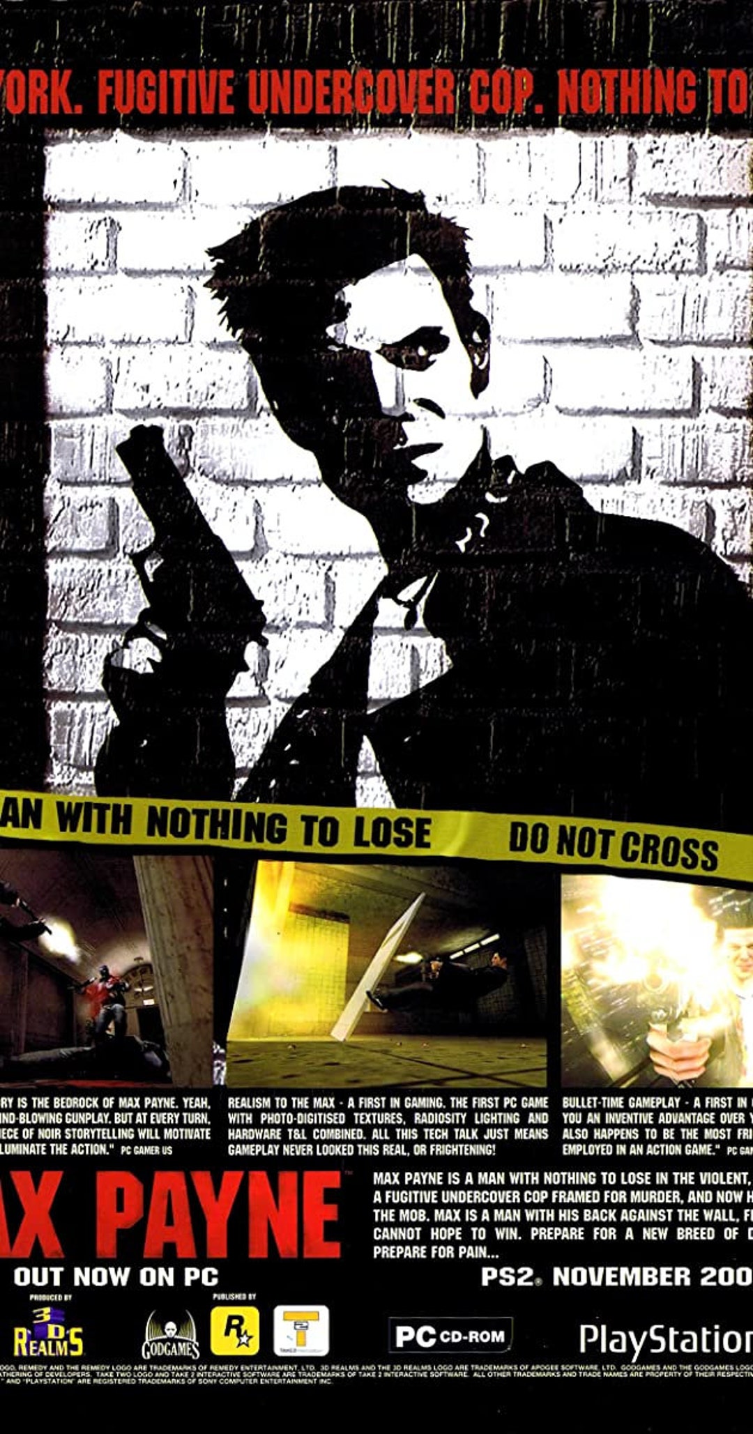 Max Payne (mackintosh 2001) - European Version - Etsy