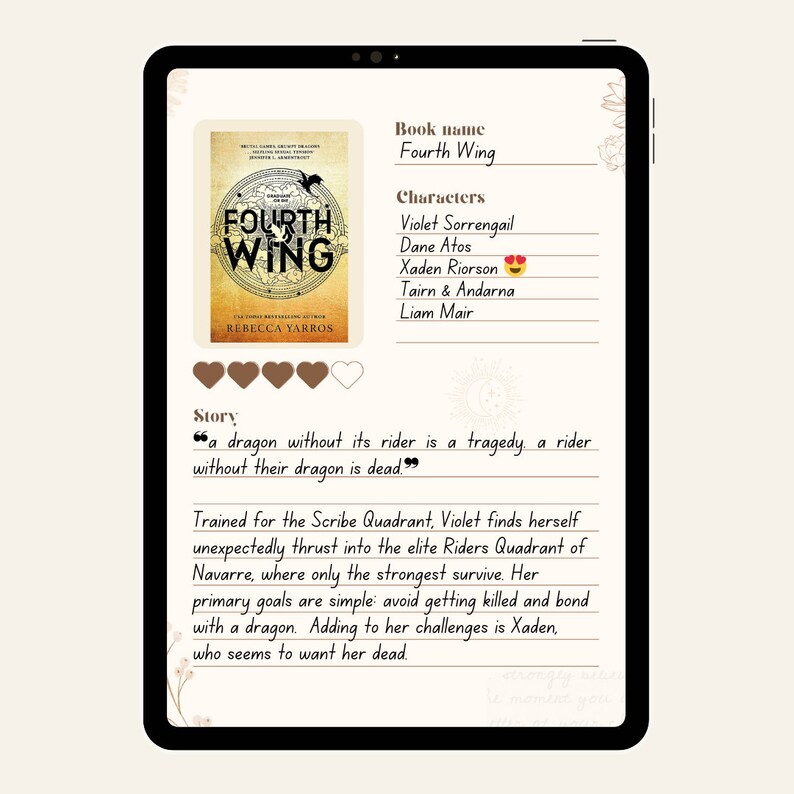 Digital Reading Journal | Interactive Book Tracker Template | Boost ...