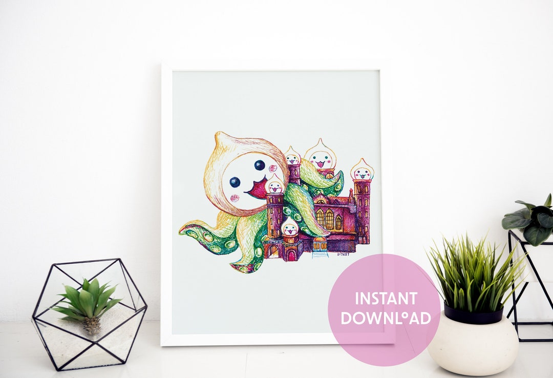 Pachimari Take Over Wall Art Decor Digital Print - Video Game Overwatch ...