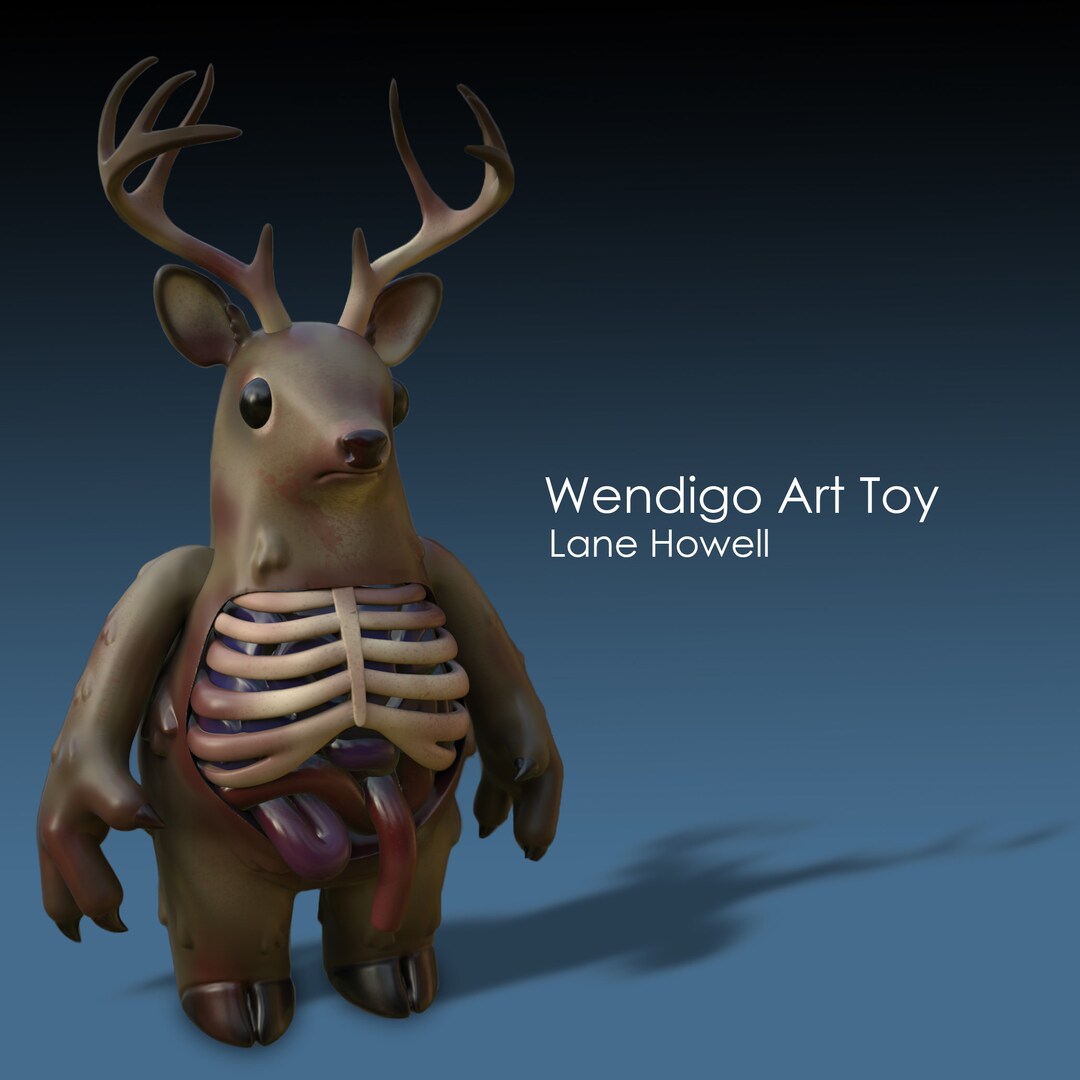 Wendigo Art Toy, STL, STL for 3D Printing - Etsy