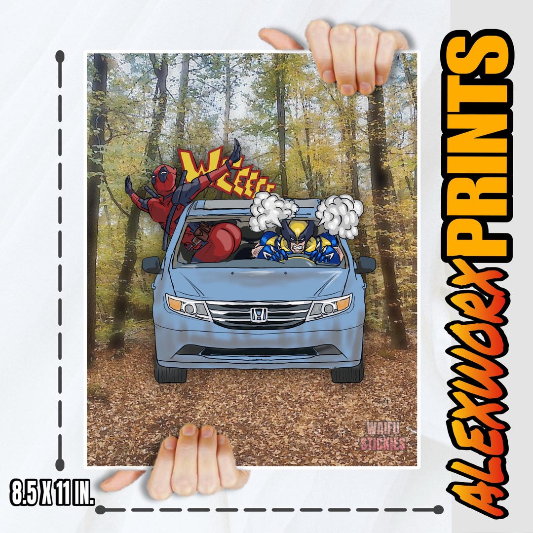 Deadpool Wolverine: Hyundai Odyssey PRINT ALEXWORX - Etsy