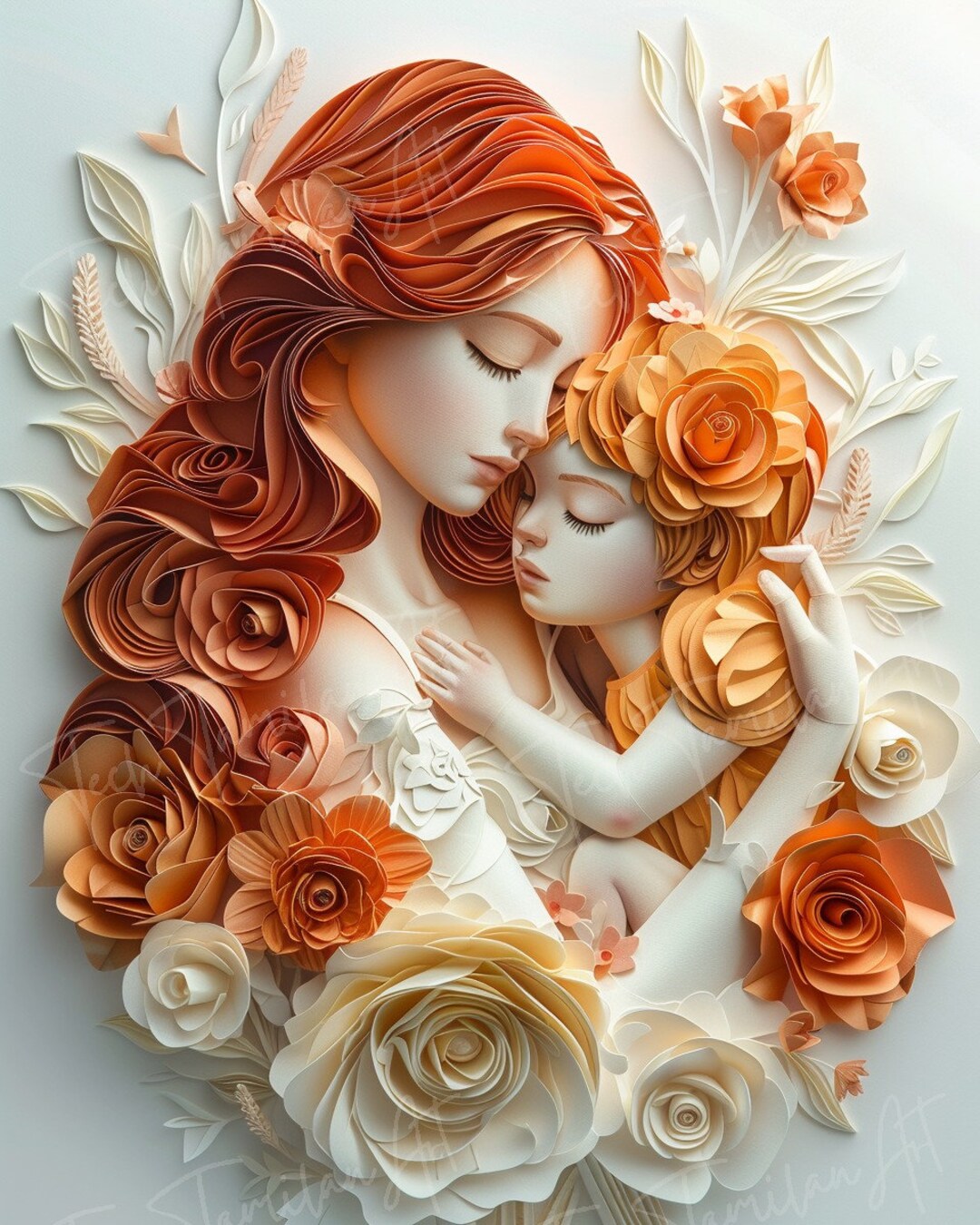 Quill Thrill Mother S Day Digital Art Collection Generative Ai Art