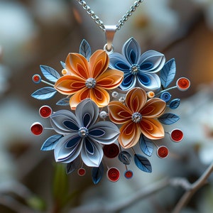 Enchanting Pendant Designs Quilled Art – Unique Digital Download ...