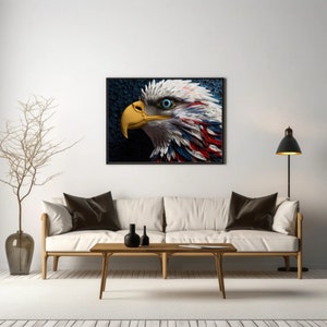 Flight of Freedom - A Patriotic Paper Quilled Bald Eagle With US Flag ...