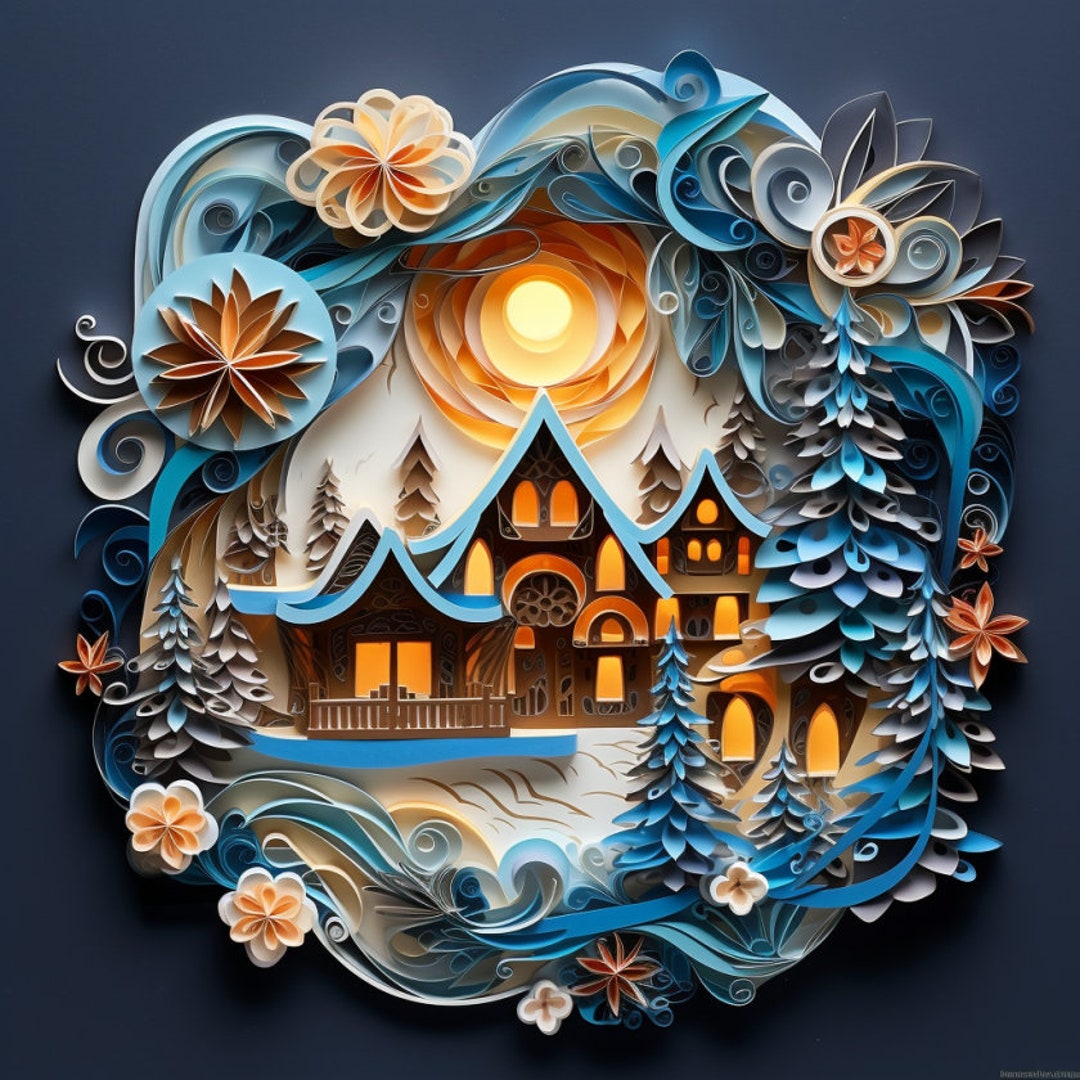 Quilled Delights - Christmas Greeting Digital Art Quilling Collection ...