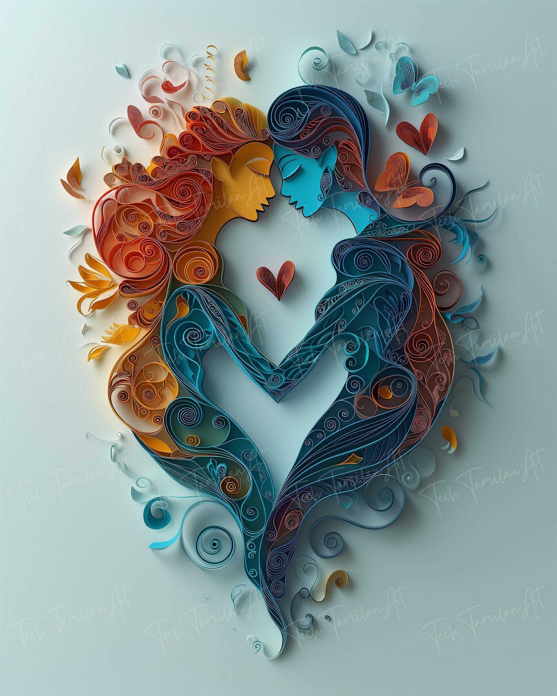 Love Unfolds: Quilling Art for a Heartfelt Valentine's Day Collection ...