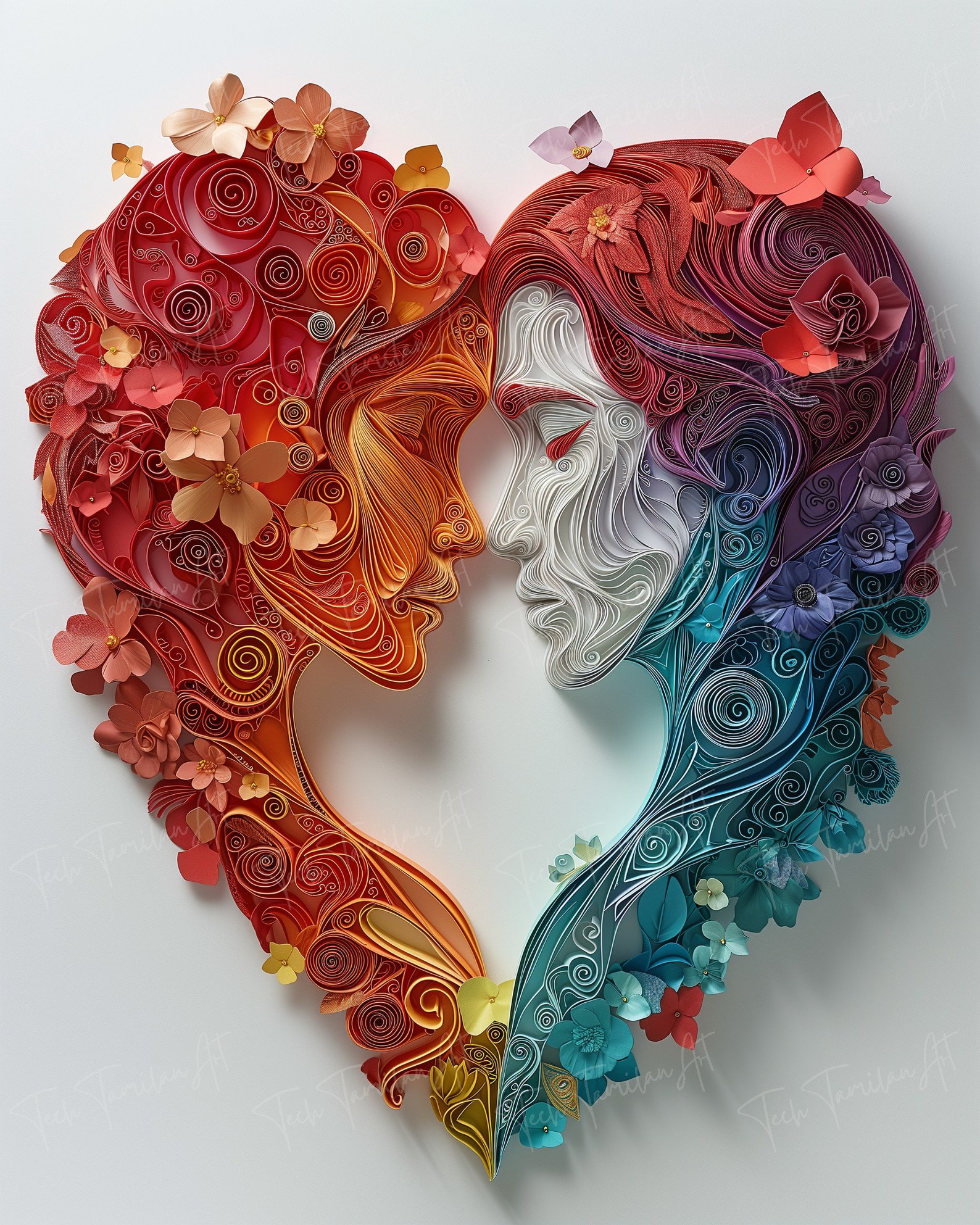 Love Unfolds: Quilling Art for a Heartfelt Valentine's Day Collection ...