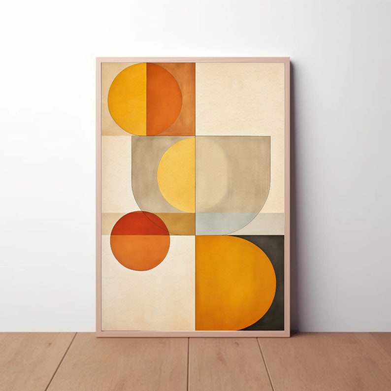 Timeless Elegance: Mid Century Modern Art Collection of 8 Digital ...