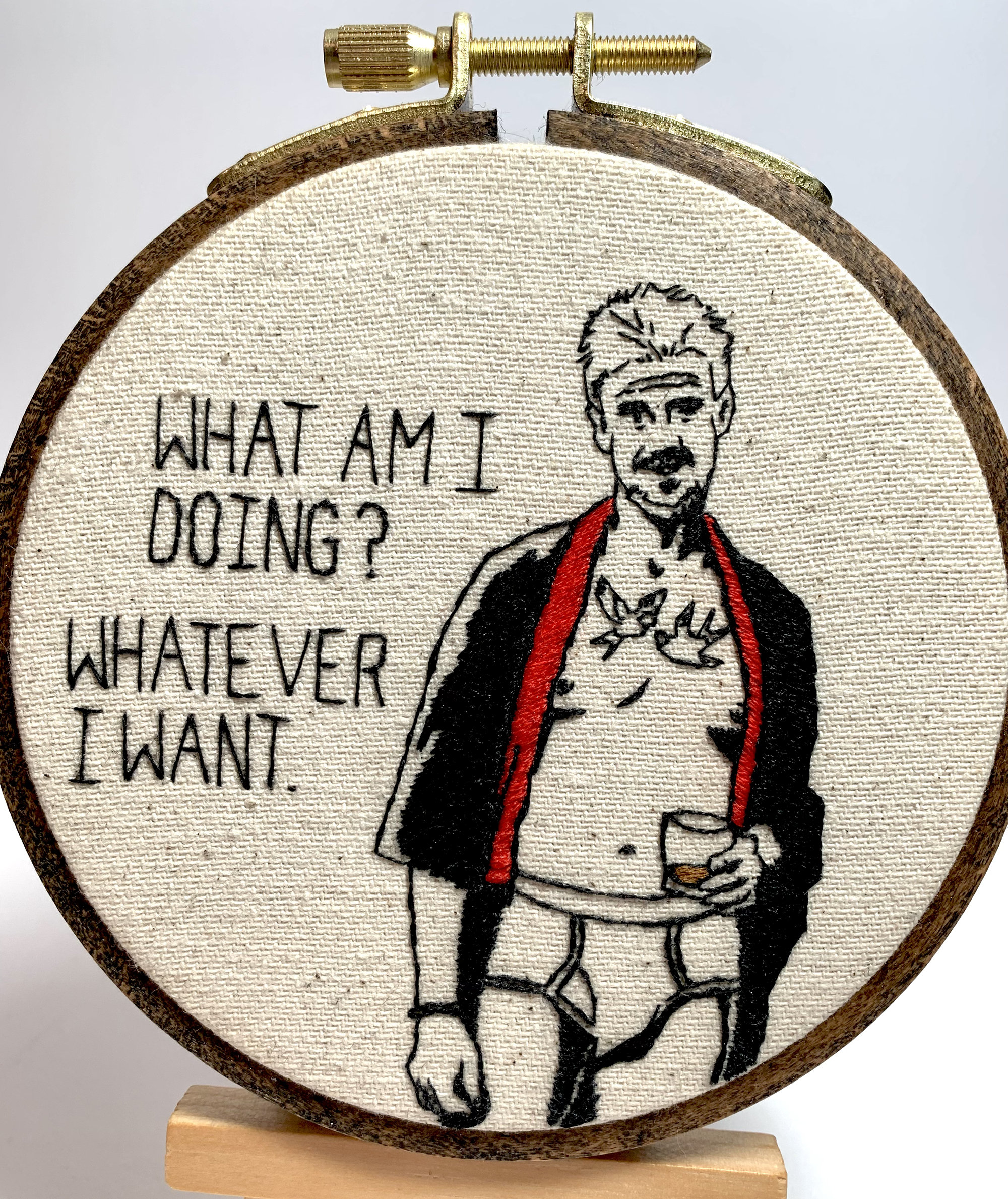 Clement Mansell - Justified City Primeval Handmade Embroidery Hoop - Etsy