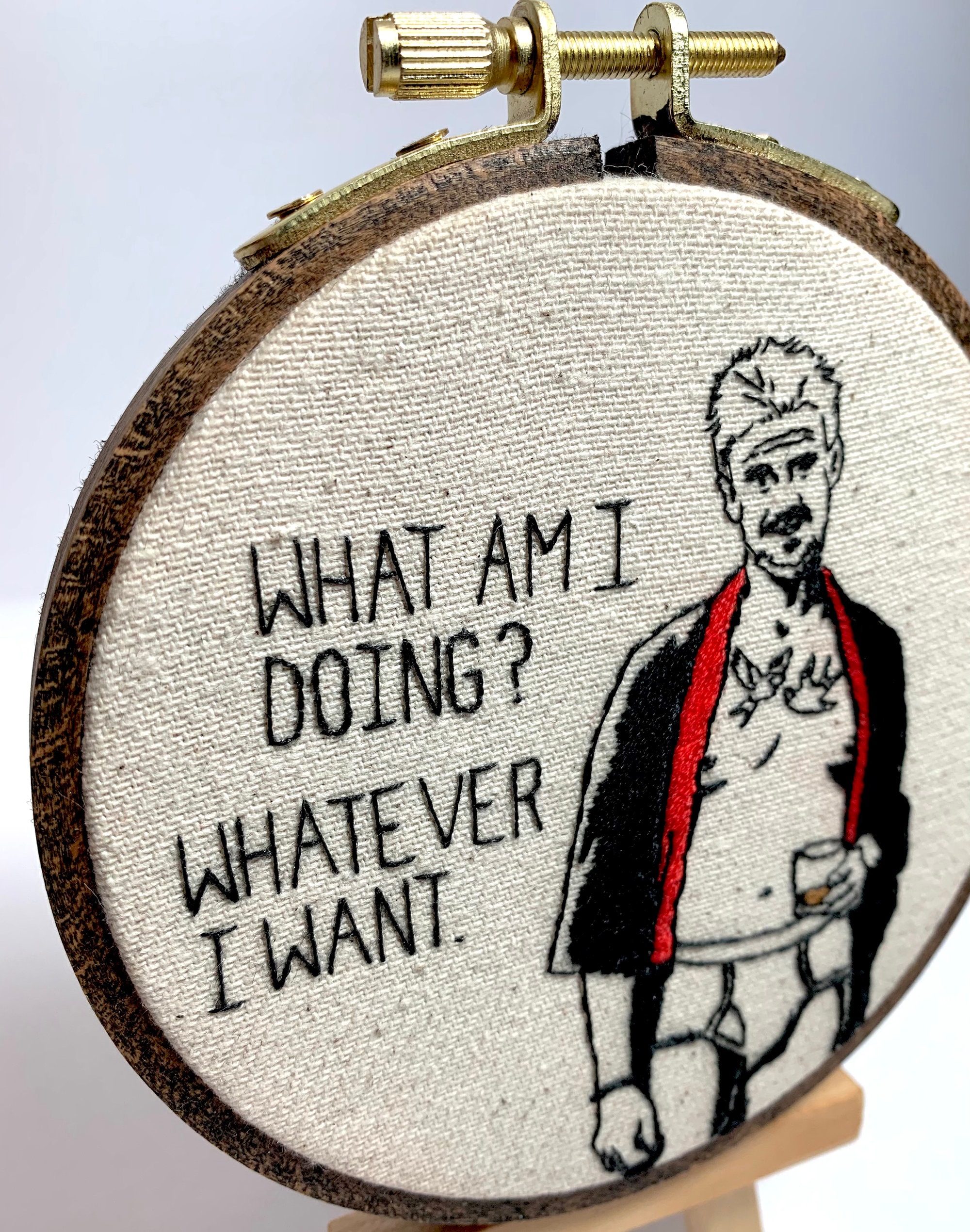 Clement Mansell - Justified City Primeval Handmade Embroidery Hoop - Etsy