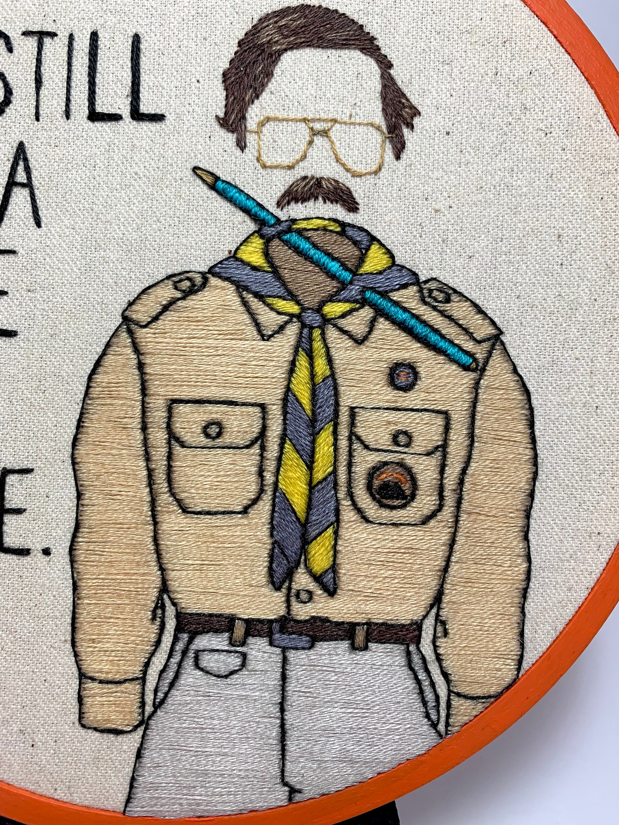 Pat Butcher (BBC Ghosts) - Handmade Embroidery - Etsy