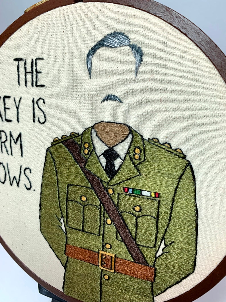 The Captain BBC Ghosts Handmade Embroidery - Etsy