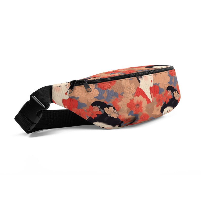 Japanese Design Geisha Pattern Fanny Pack - Etsy