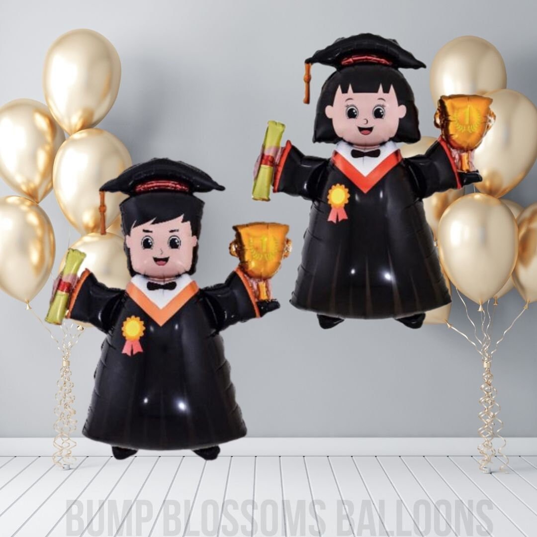 Boy Kindergarten Grad Balloon, Graduation Balloon, Kindergarten ...