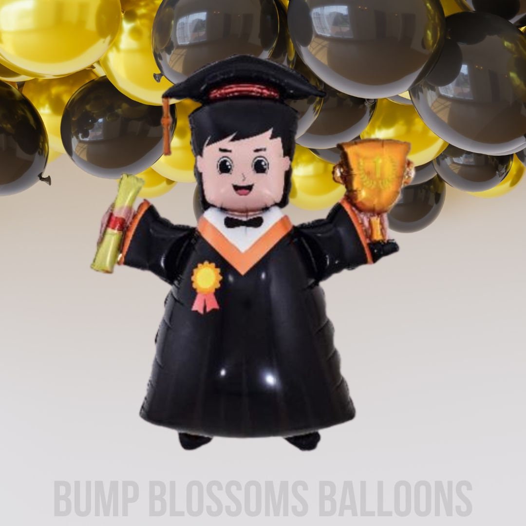 Boy Kindergarten Grad Balloon, Graduation Balloon, Kindergarten ...