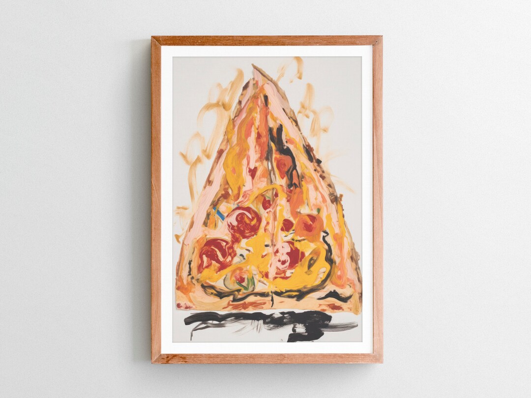 Style Georg Baselitz Wall Art, Pizza Poster, Expressionism Painting ...