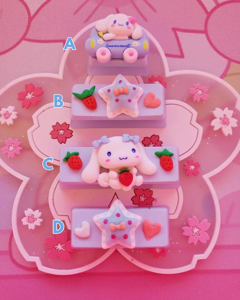 Sanrio Keycap Set Cinnamoroll Sanrio Kawaii Keycaps - Etsy Australia