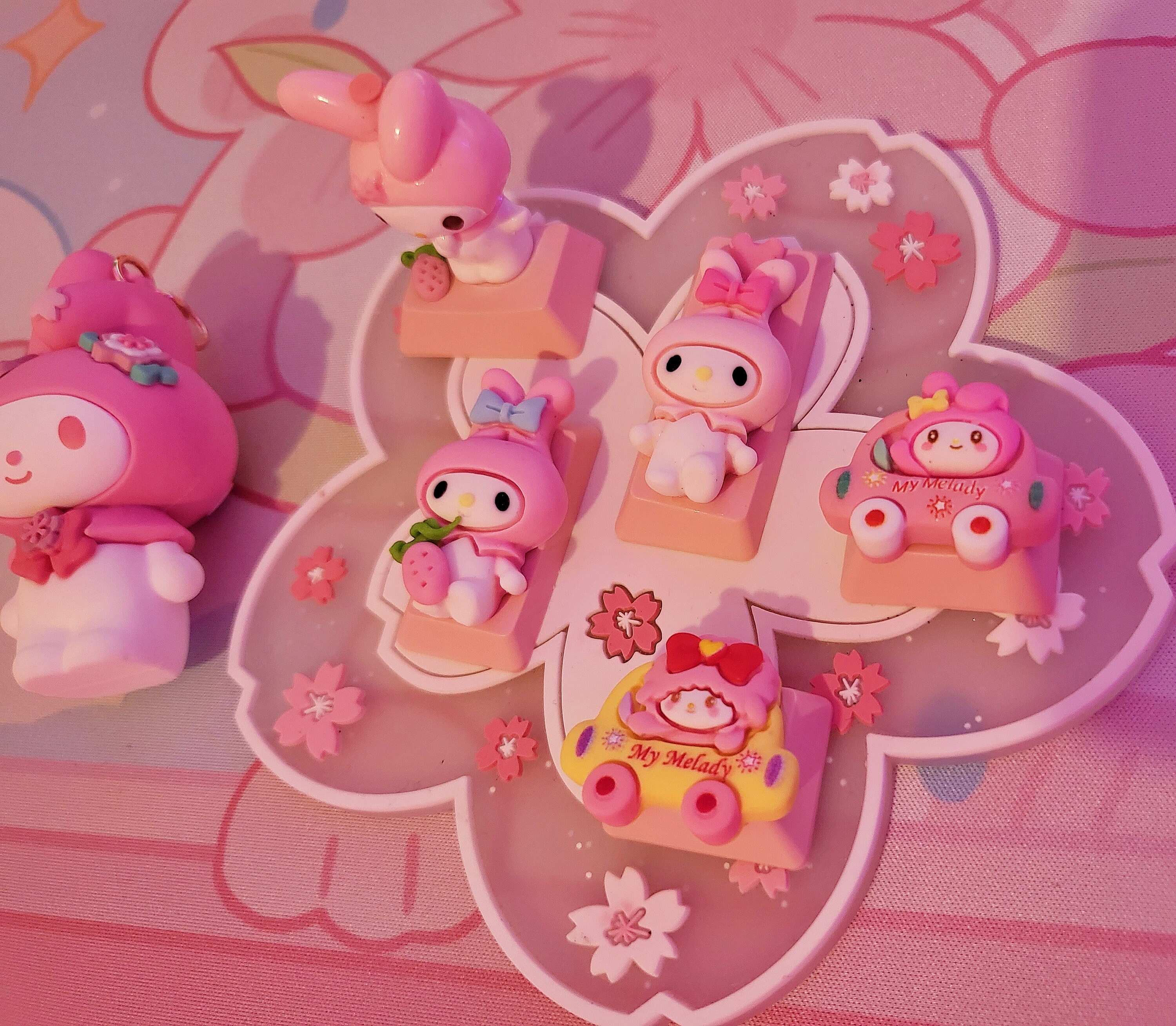 Sanrio Keycap Set My Melody Sanrio Kawaii Keycaps Artisan - Etsy Canada