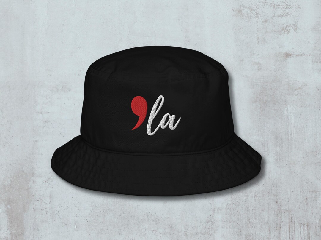 Comma La Kamala Harris 2024 President Embroidered Organic Bucket Hat ...