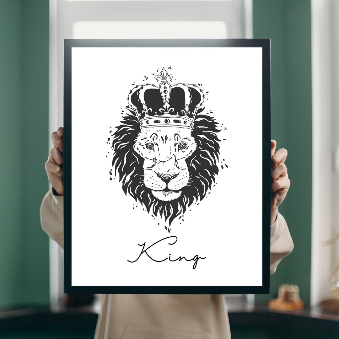 King Printable Download Wall Art - Etsy