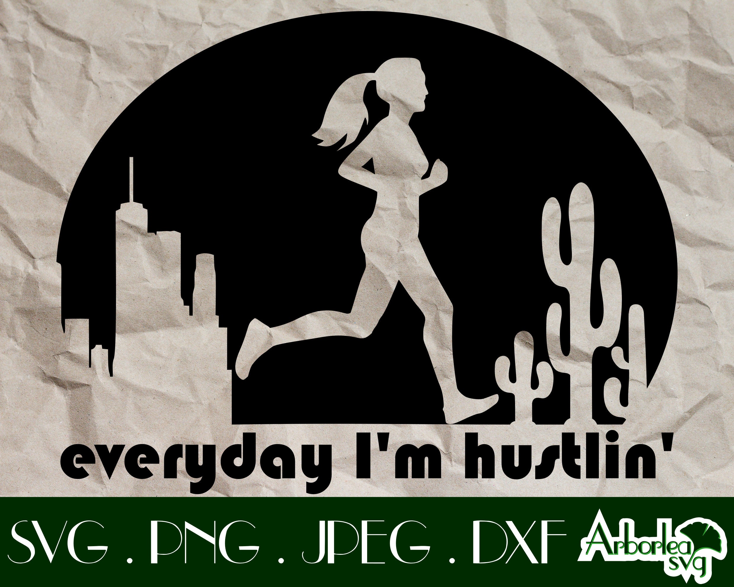 Runner SVG Runners Cut File Cricut Runner Hustle Trail Runner Beach Run ...