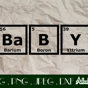 Periodic Table Baby Onesie, Funny Cute Chemistry Onesie Svg, Funny ...