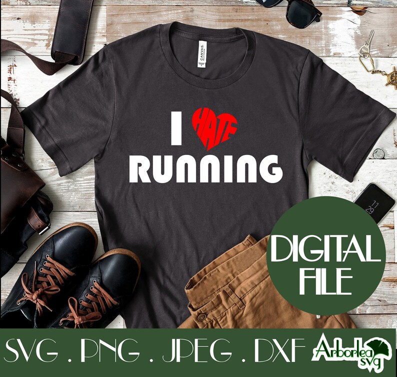 I Love Running Svg I Hate Running Svg Sarcastic Runner Gift Running ...