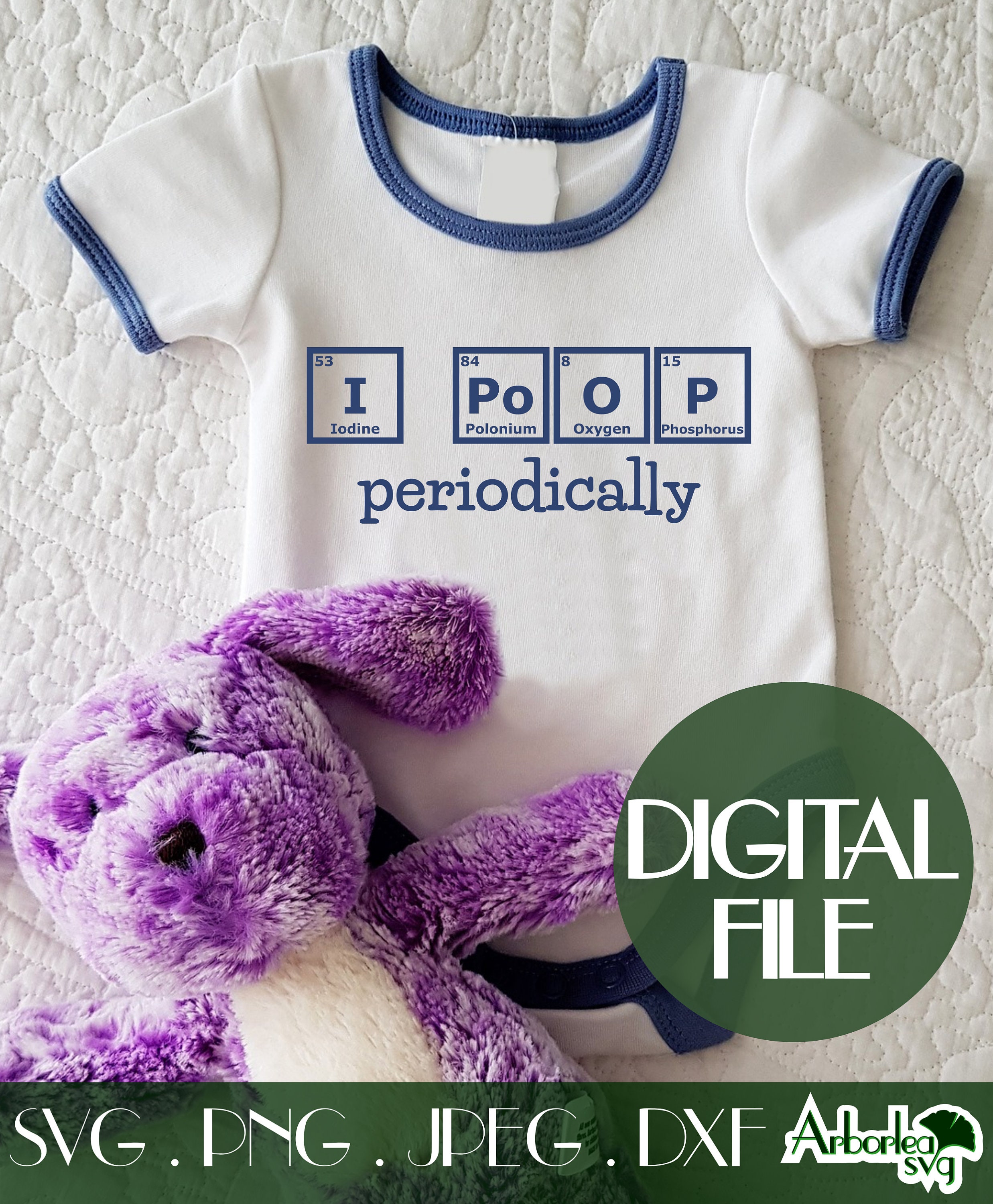 Periodic Table Baby Onesie, Funny Cute Chemistry Onesie Svg, Funny ...