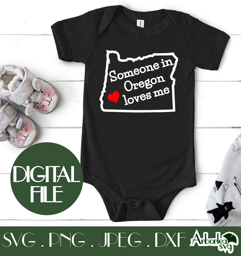 Someone in Oregon Loves Me Svg Png Jpg Dxf Clip Art Digital Files ...