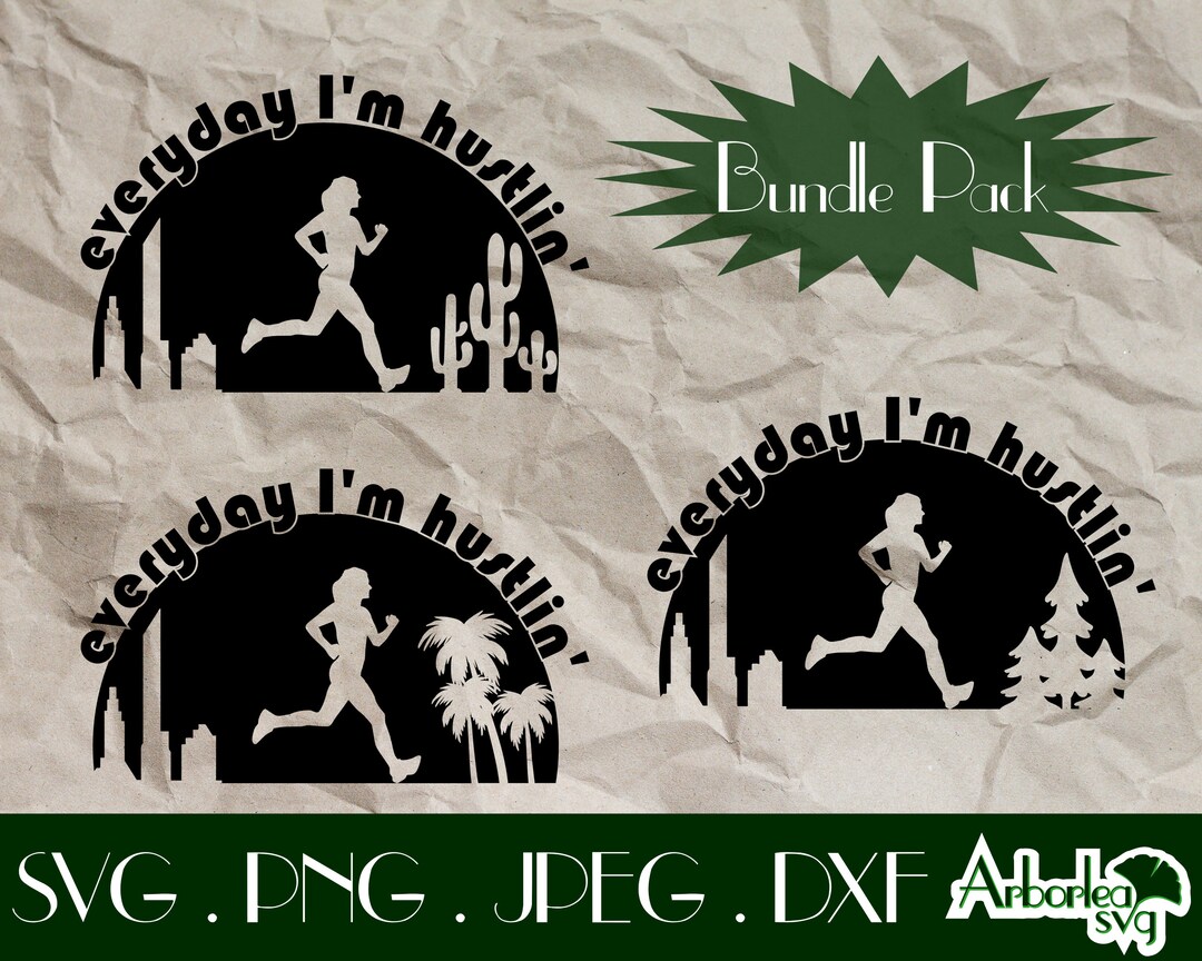 Runner SVG - Runners Cut File Cricut - Three Runner Woman Scenes ...