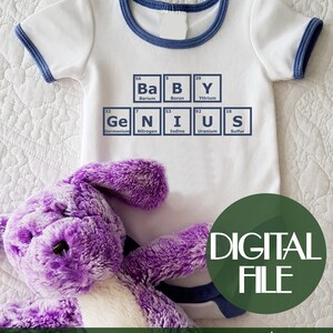 Periodic Table Baby Onesie, Funny Cute Chemistry Onesie Svg, Funny ...