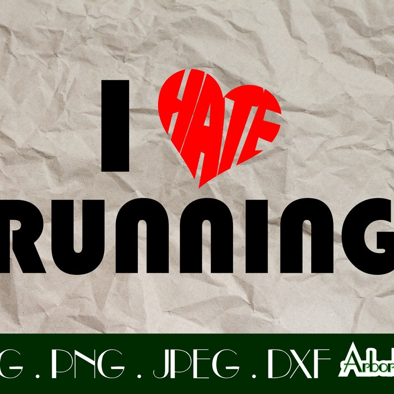 I Hate Running - Etsy