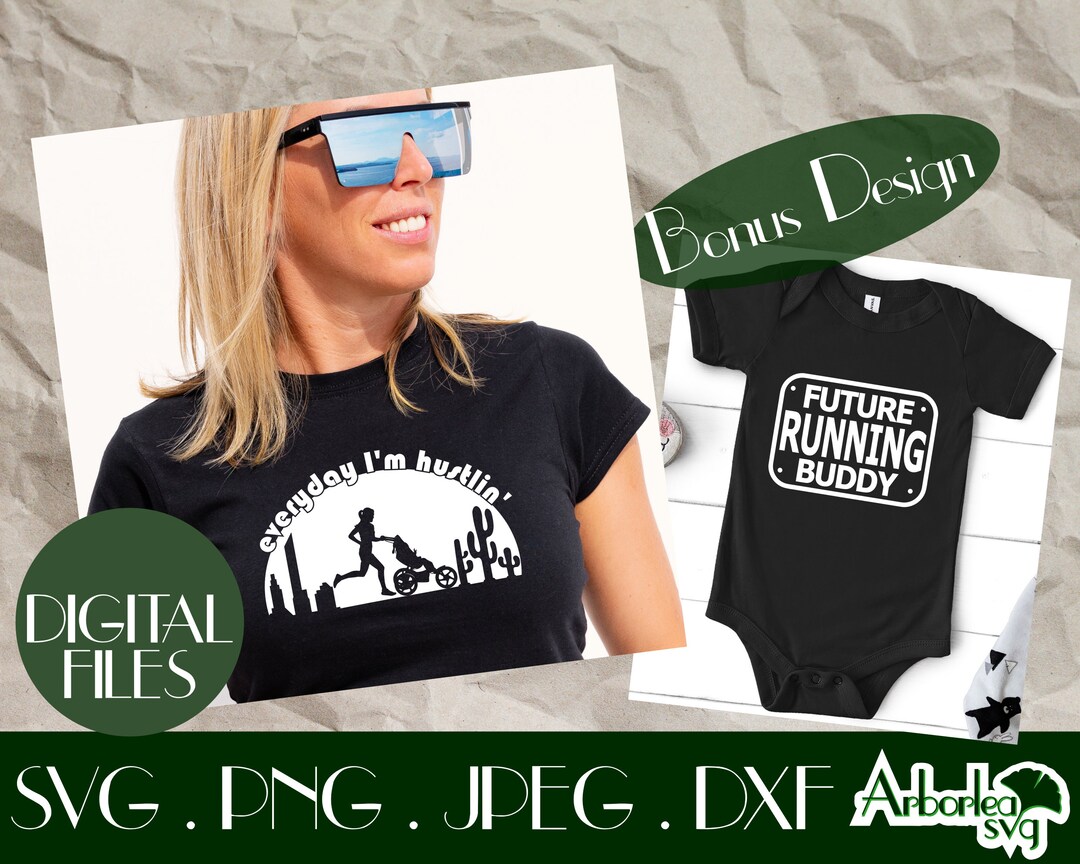 Matching New Mom SVG Mom Runner Cut File Cricut Cameo Silhouette Mom ...