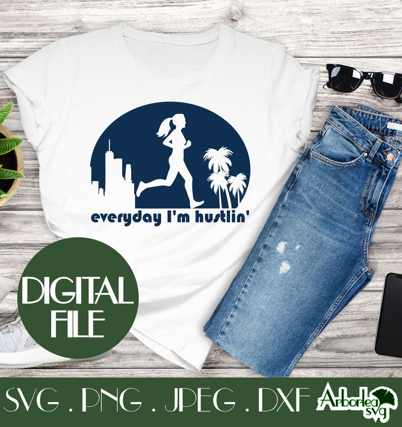 Runner SVG Runners Cut File Cricut Runner Hustle Trail Runner Beach Run ...