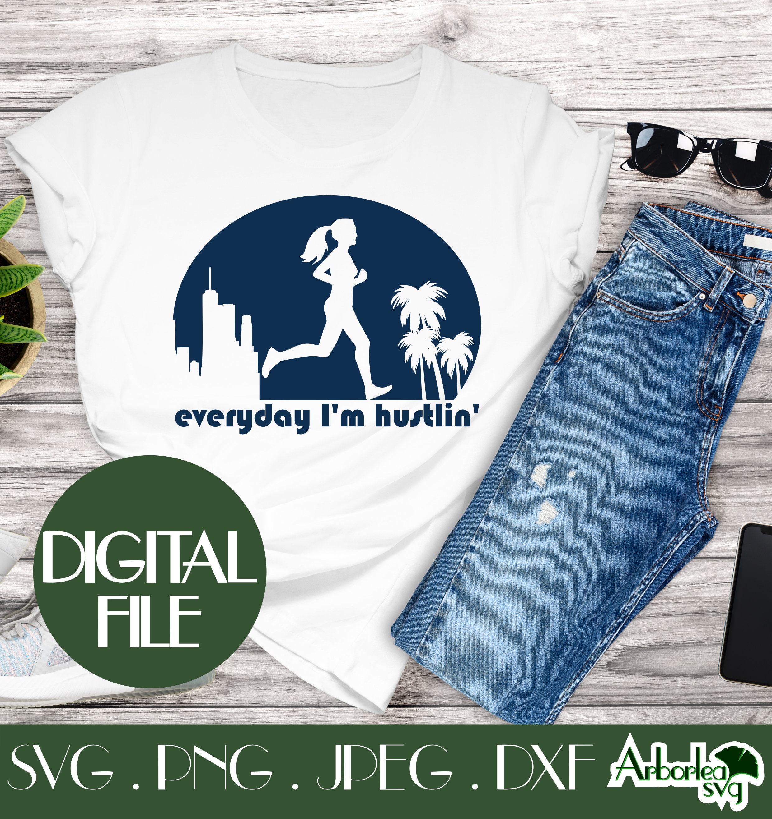 Runner SVG Runners Cut File Cricut Runner Hustle Trail Runner Beach Run ...